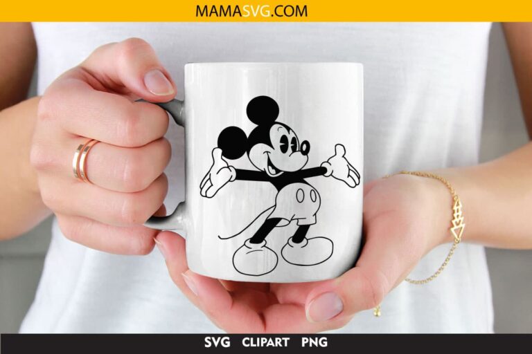 Free Silhouette Cameo Mickey Mouse Svg