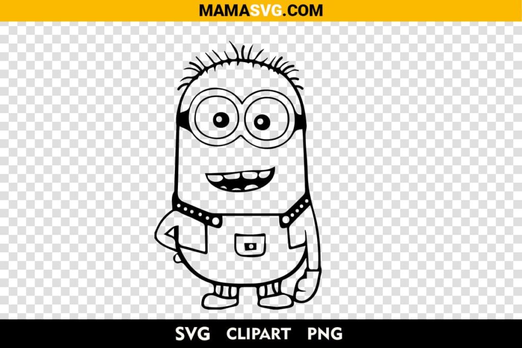 Silhouette Minion Outline Svg Free